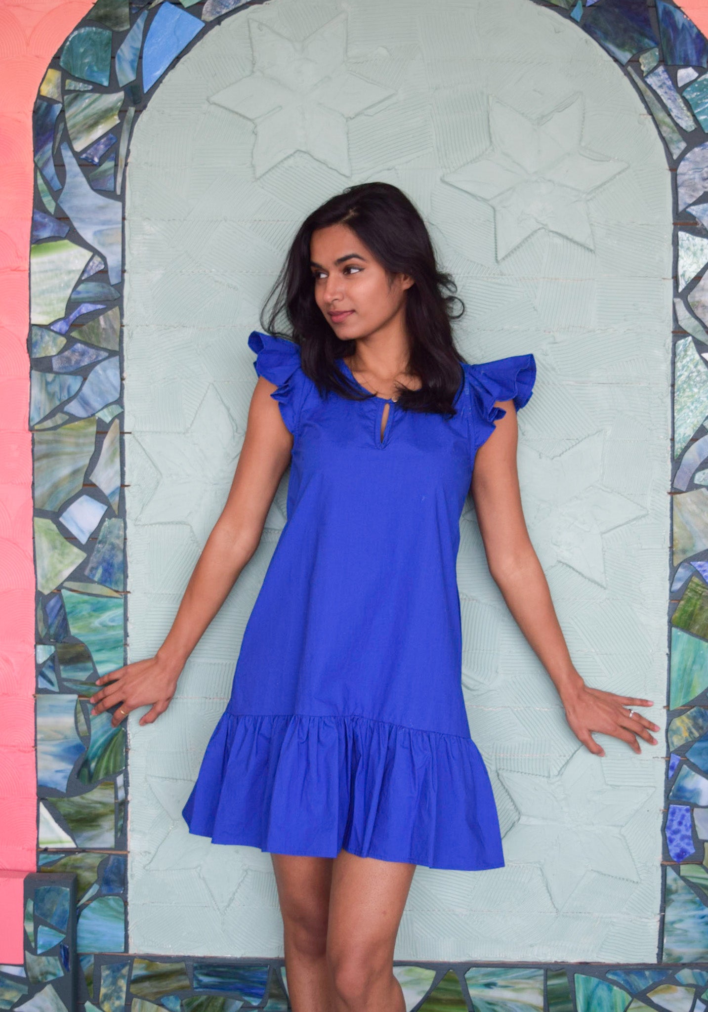 Rachel Flutter Sleeve Dress – NeverAWallflower